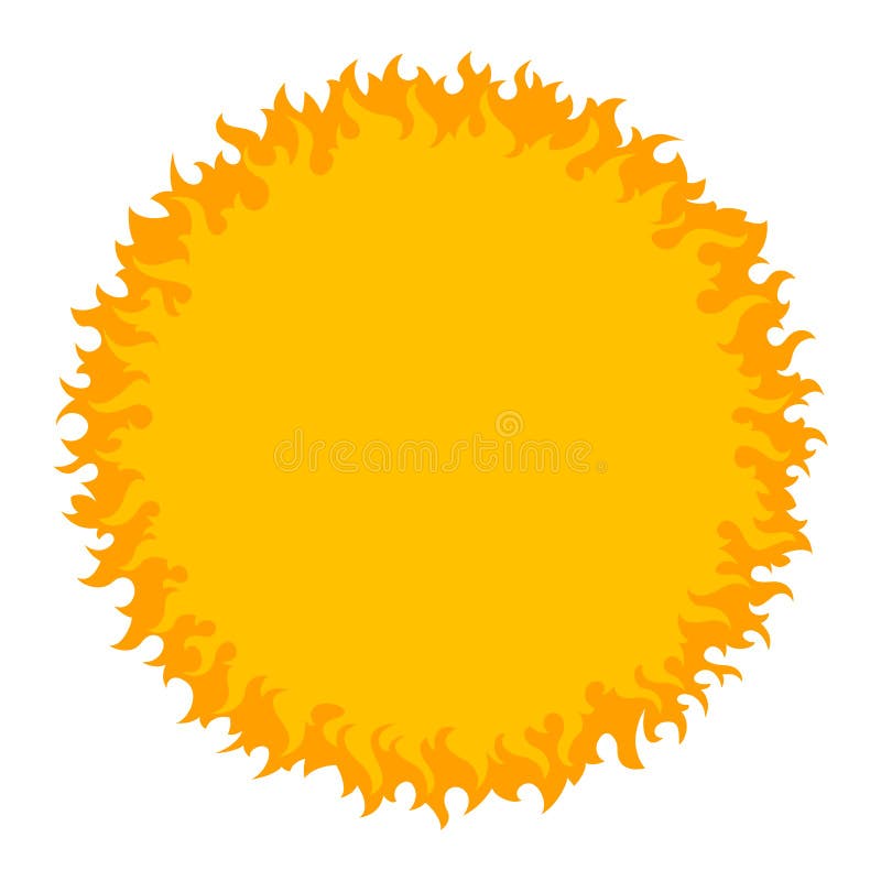 Round fire frames stock vector. Illustration of burn - 170614093