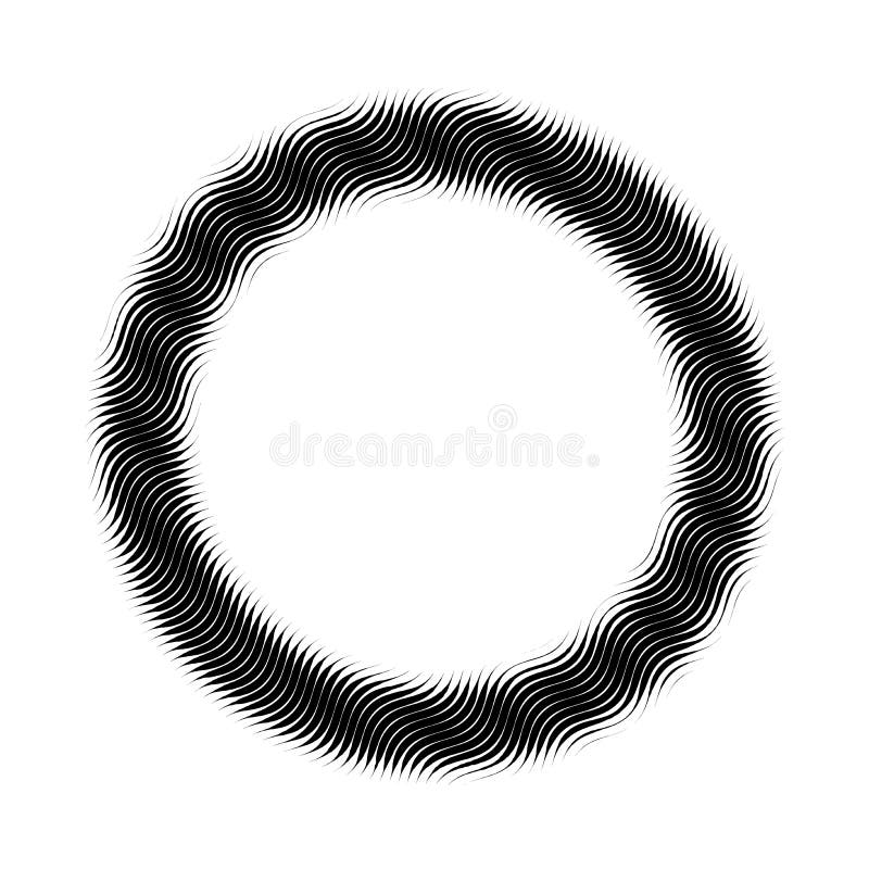 Vector Round Frame. Abstract Graphic Element Background Stock Photo ...