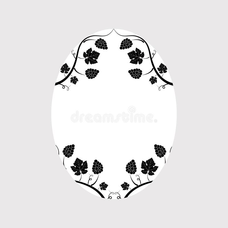 Vine Black Silhouette Round Frame Stock Illustrations – 72 Vine Black ...