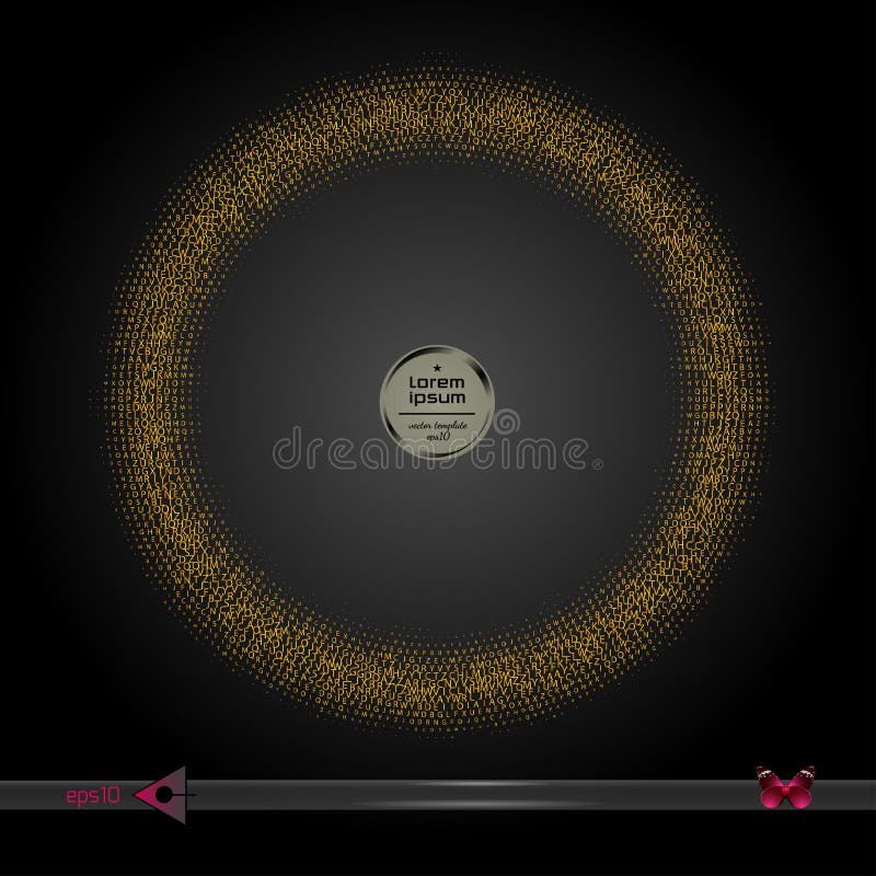 Vector Round Frame. Abstract Graphic Element Background Stock ...