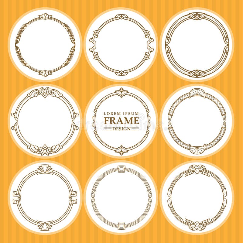 Round Creative Border Stock Illustrations – 37,417 Round Creative ...