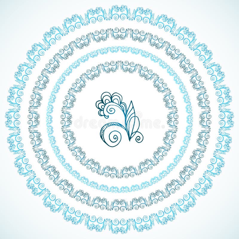 Vector Round Frames Set stock vector. Illustration of beautiful - 31164966