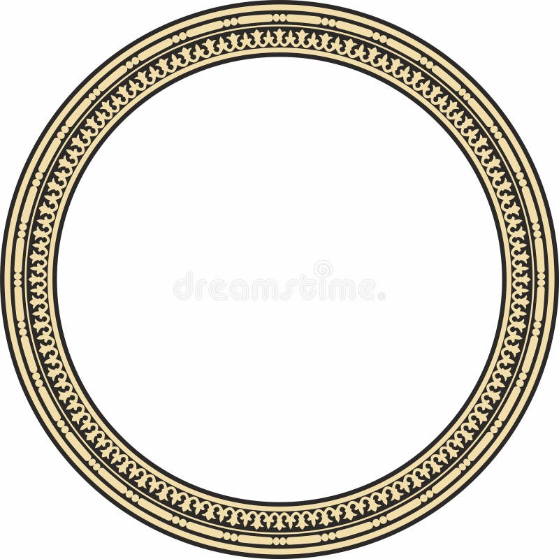 Classic Roman Border Circle Stock Illustrations – 367 Classic Roman ...