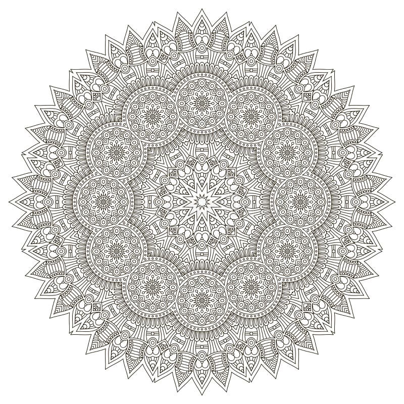 Vector round Mandala stock vector. Illustration of abstract - 63039225