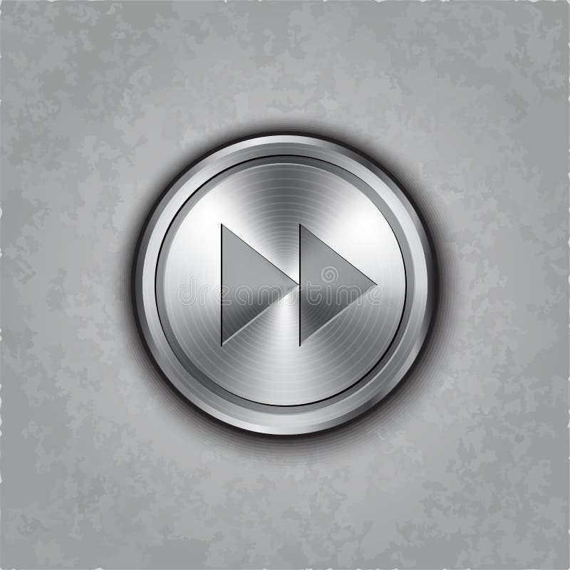 Abstract Joystick Button with Metal Texture Stock Vector - Illustration ...