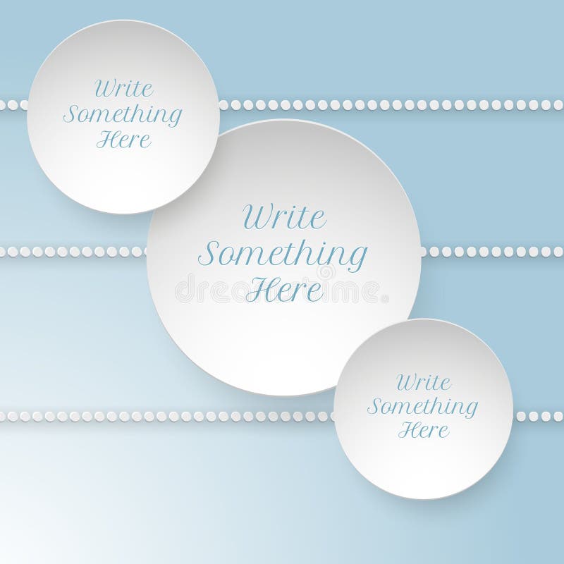 Vector Round Piece of Paper Note Stock Vector - Illustration of ...