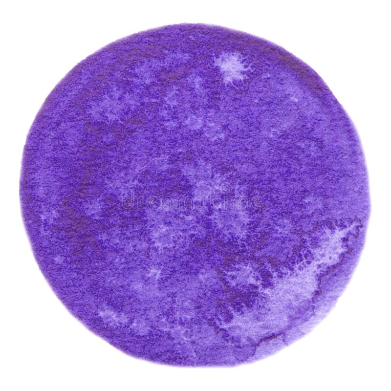 Vector Round Purple Paint Texture Isolated on White for Your Design ...