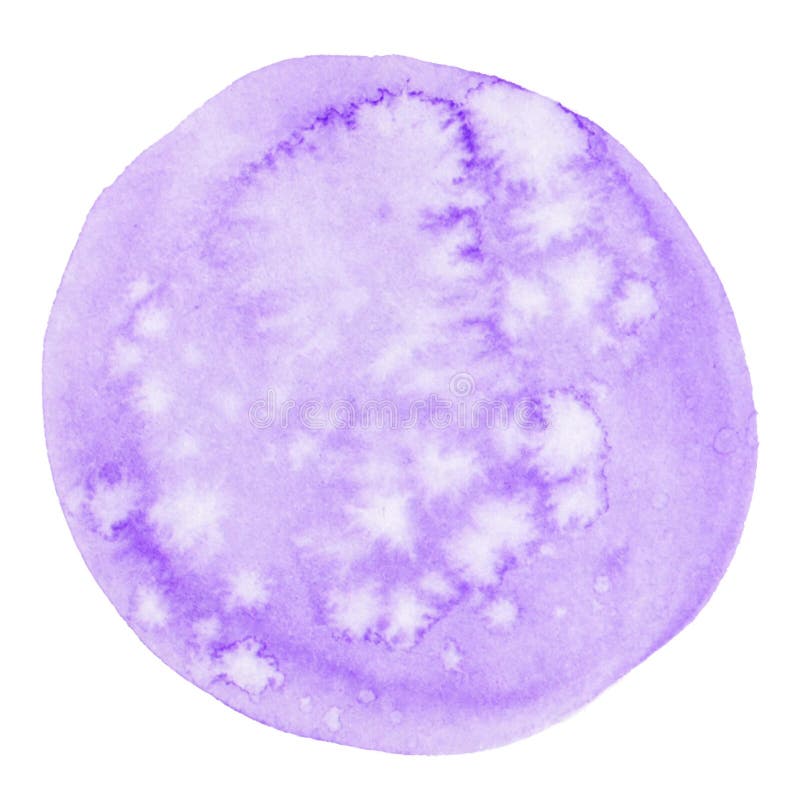 Vector Round Purple Paint Texture Isolated on White for Your Design ...