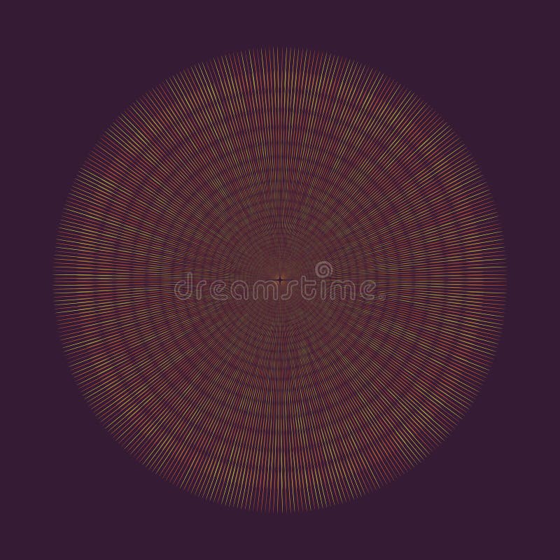 Vector Round Radial Graphic Element Stock Vector - Illustration of ...