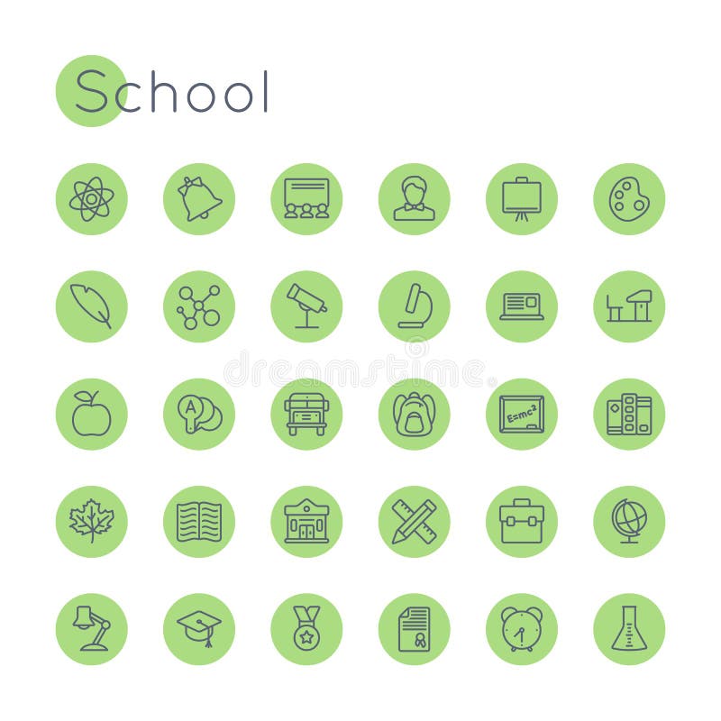 Round School and Development Emblem Logo Editorial Photo - Illustration ...