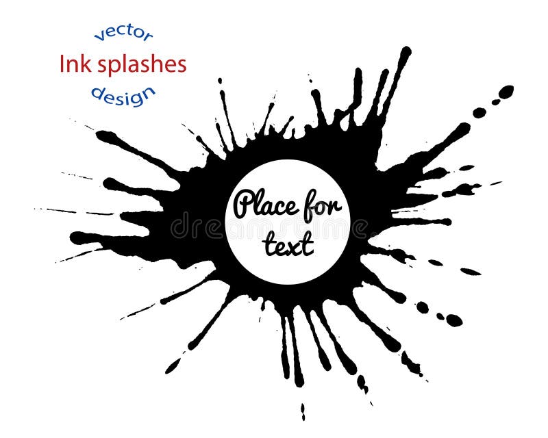 Vector Spray, Ink, Paint, Dirt, Fluid. Design Elements Isolated on ...