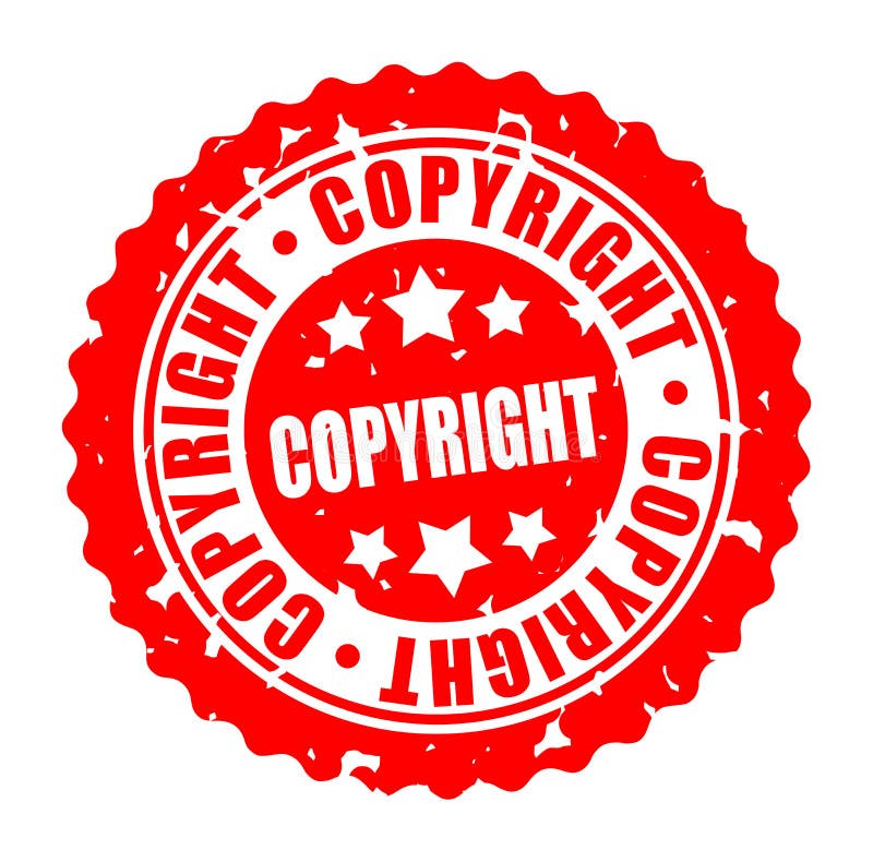 Vector Round Stamp COPYRIGHT Stock Illustration - Illustration of badge ...