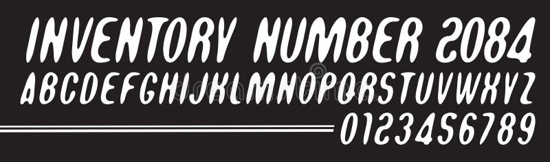 Simple cursive italic font stock vector. Illustration of calligraphy ...