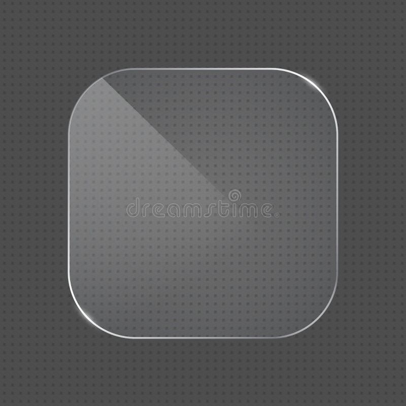 Vector Rounded Corners Square Shape Glass Frame Stock Illustration ...