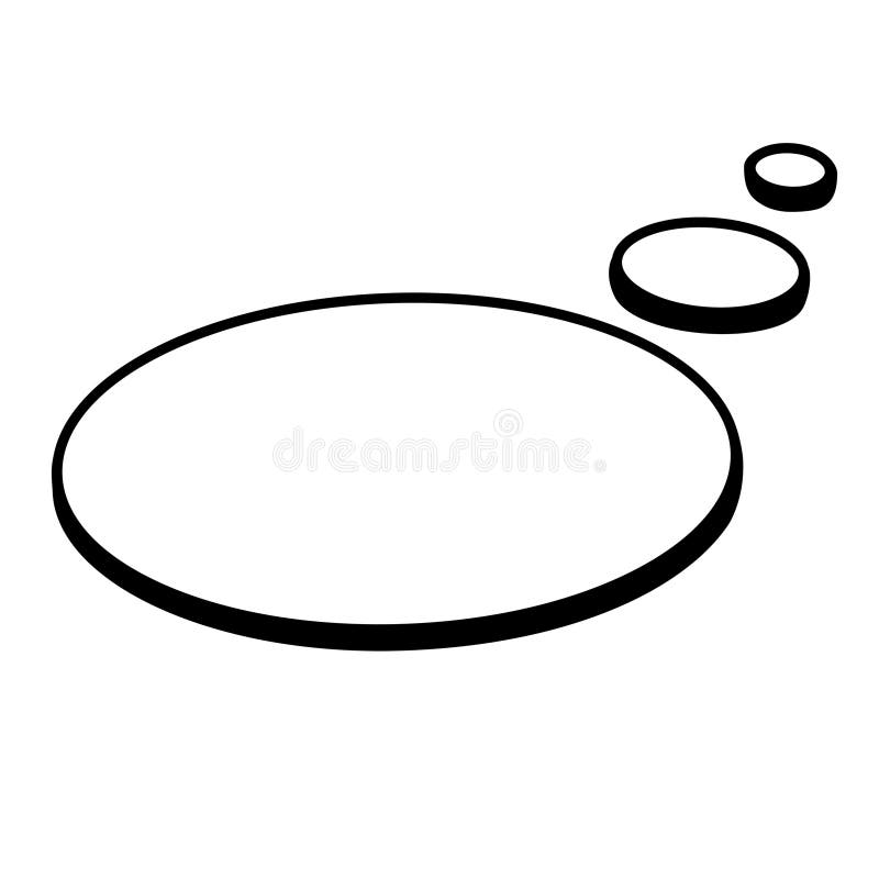 Vector Rounded Speech Bubble for Words . Black Hand Drawn Dialogue ...