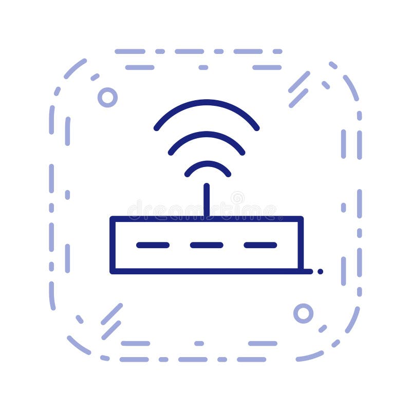 Vector Router Icon for Personal and Commercial Use Stock Illustration ...