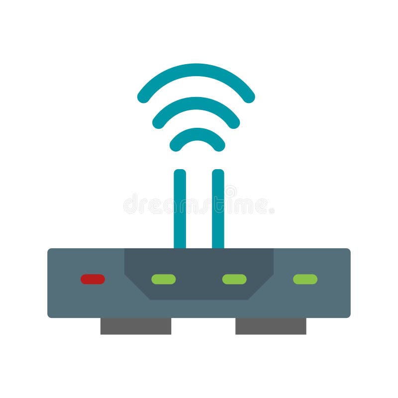 Vector Router Modem Illustration Stock Vector - Illustration of plug ...