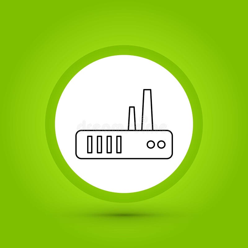 Vector Router Icon in Creative Design with Elements for Mobile a Stock ...