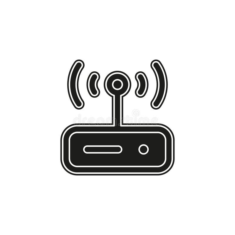 Vector Router Modem Illustration, Computer Stock Illustration ...