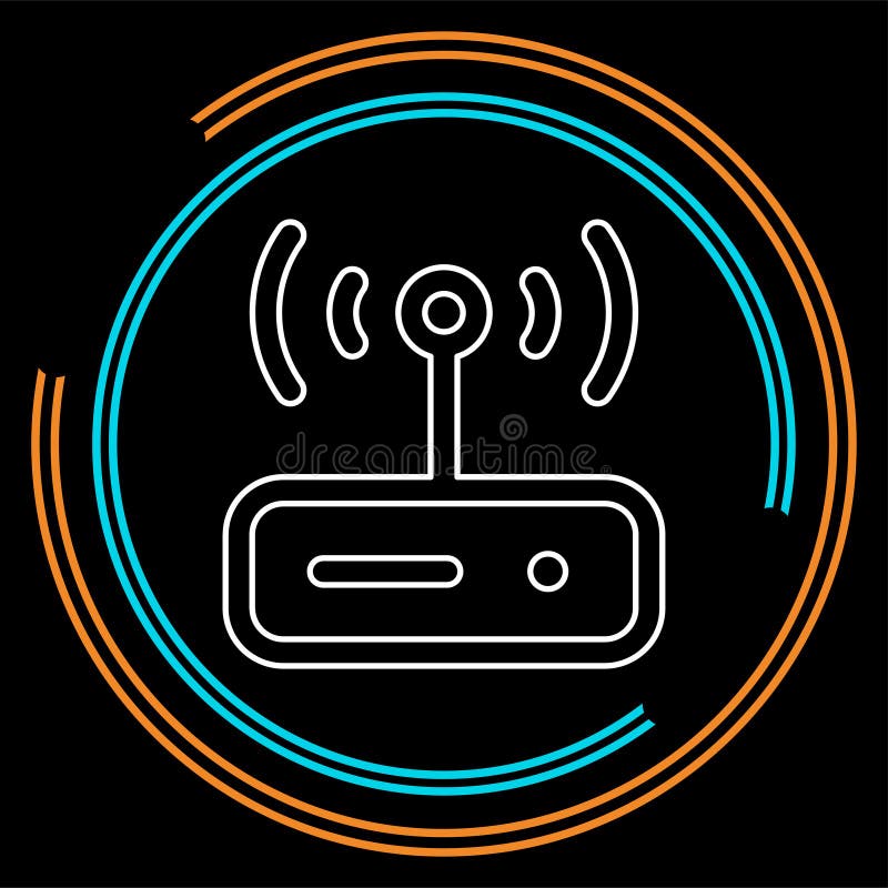 Vector Router Symbol Icon Design Stock Vector - Illustration of wifi ...