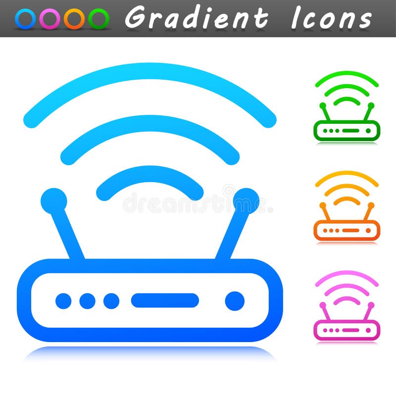 Vector Router Symbol Icon Design Stock Vector - Illustration of wifi ...