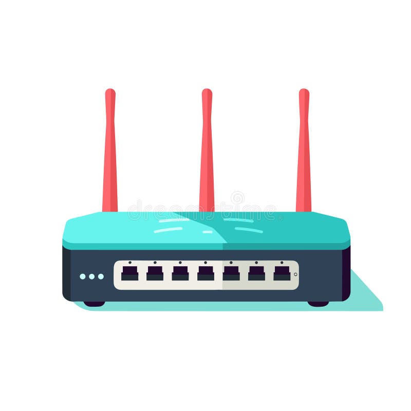 Antennas Router Stock Illustrations – 152 Antennas Router Stock ...
