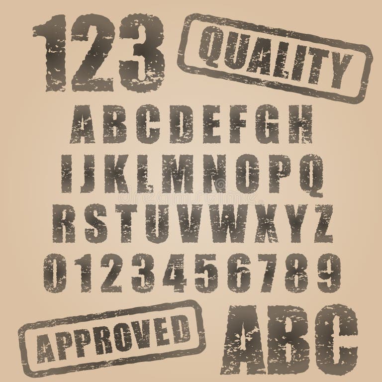 Rubber Stamp Font Stock Illustrations – 7,915 Rubber Stamp Font Stock ...