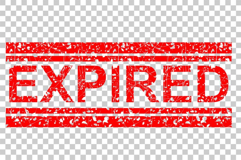 Rubber Stamp Effect, Expired, at Transparent Effect Background Stock ...