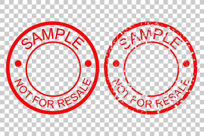 Rubber Stamp Effect - Free Sample, Not for Sale Stock Vector ...