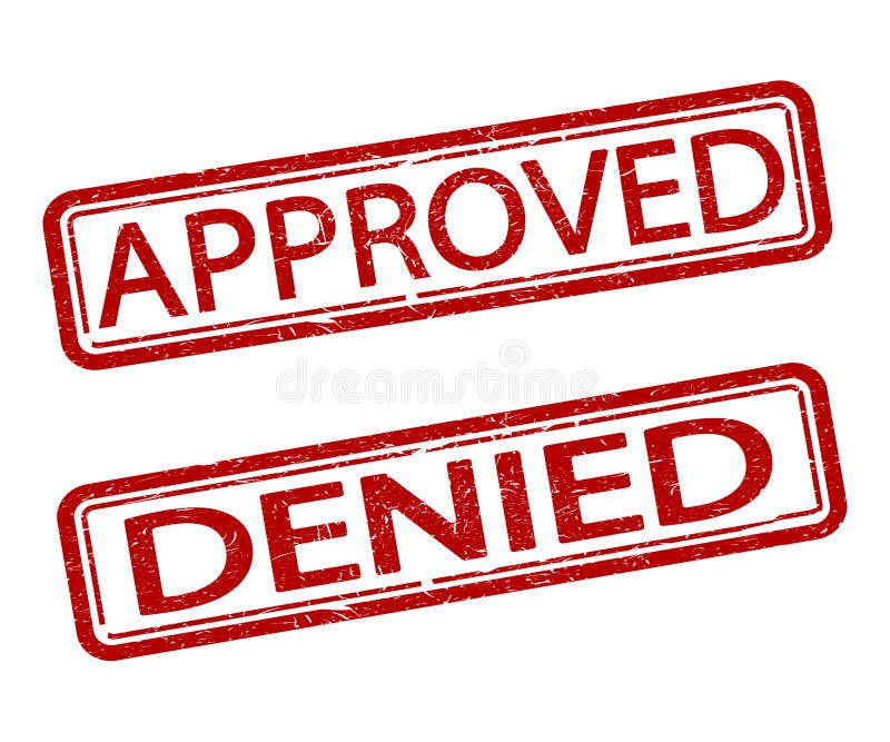 Approved And Rejected Label Sticker Icon. Vector Illustration. Stock ... Approved And Rejected Label Sticker Icon. Vector Illustration. Stock ...