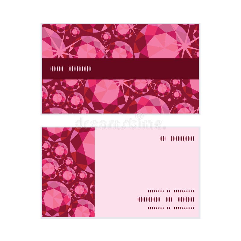 Vector Ruby Horizontal Stripe Frame Pattern Stock Vector - Illustration ...