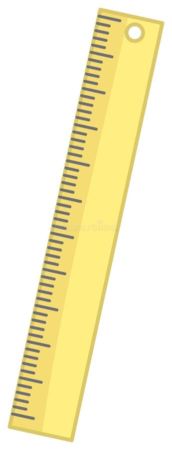 Vector Ruler in Pastel Yellow Colour Stock Vector - Illustration of ...
