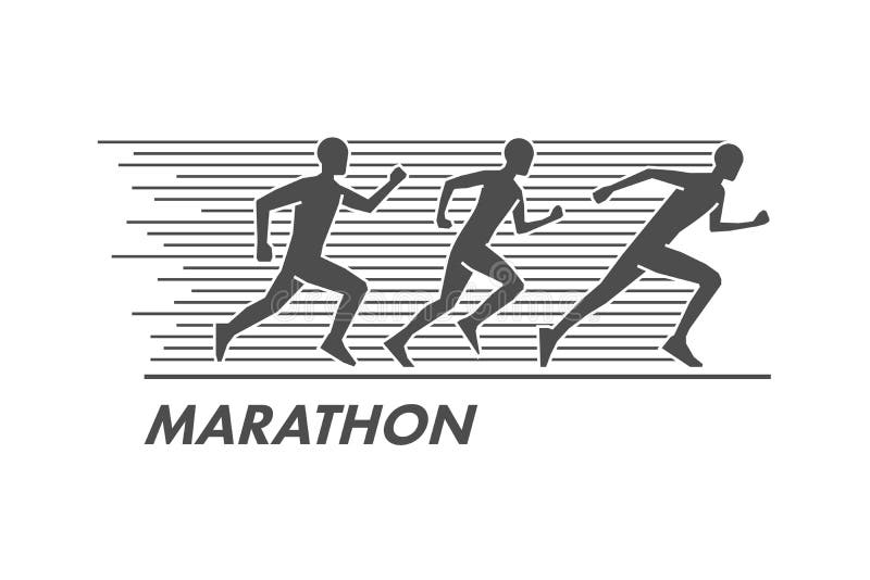 Vector Run and Marathon Logo Stock Illustration - Illustration of ...