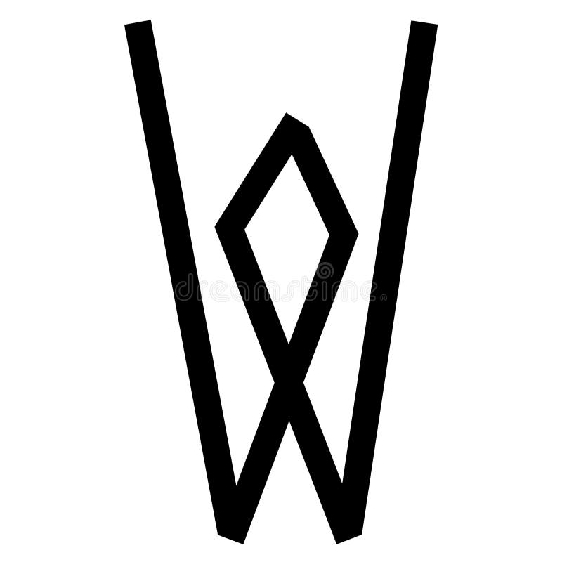 Runic Scandinavian Celtic Alphabet Letter Stock Illustrations – 836 ...