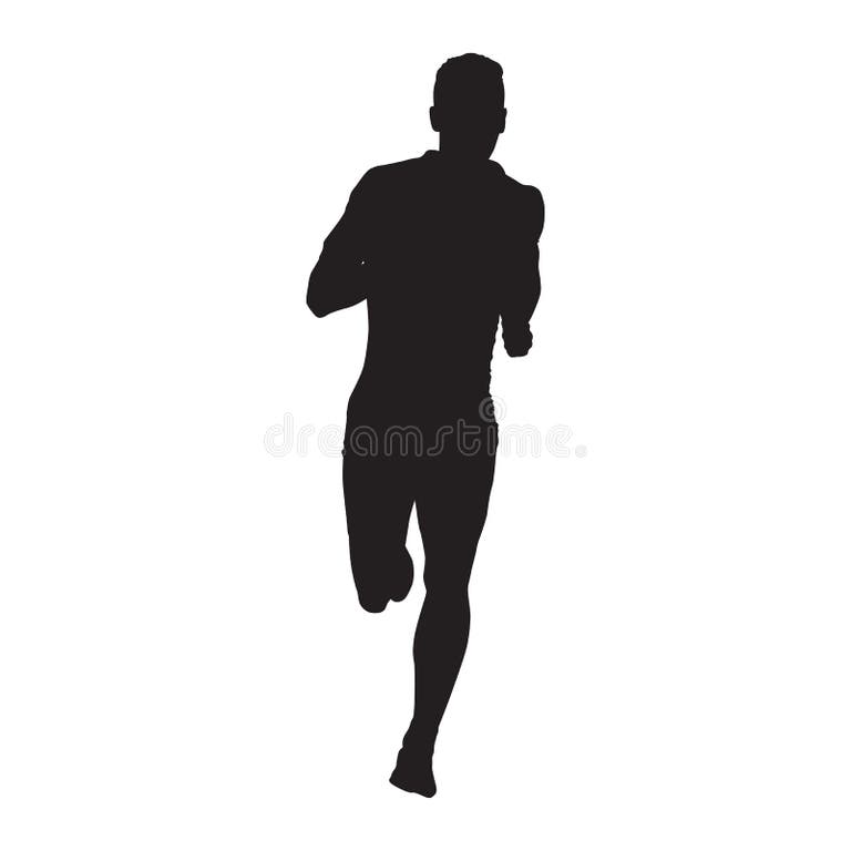 Run Silhouette Front Stock Illustrations – 1,245 Run Silhouette Front ...