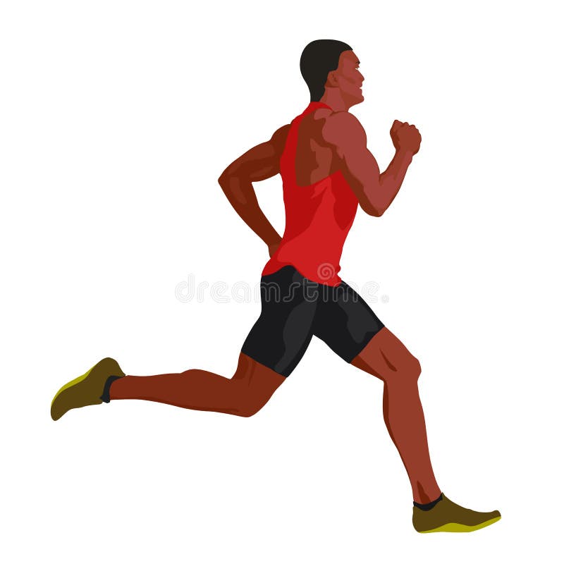 Vector running man. stock vector. Illustration of body - 57812987 Vector running man. stock vector. Illustration of body - 57812987