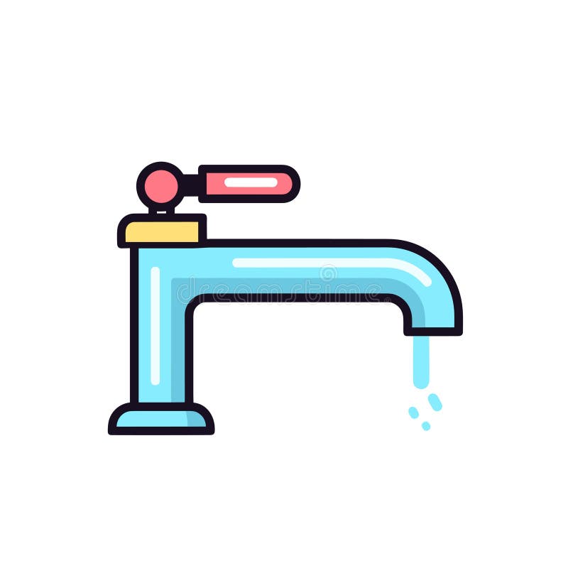 Running Water Faucet Stock Illustrations – 1,420 Running Water Faucet ...