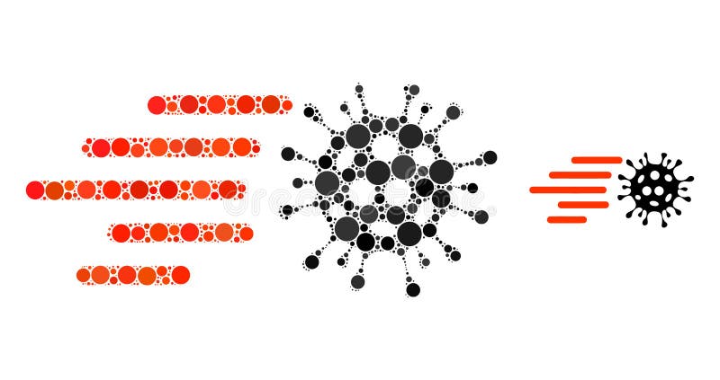 Vector Rush Virus Collage of Dots Stock Vector - Illustration of virus ...