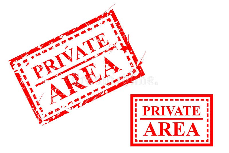 Vector Rusty 2 Rubber Stamp, Private Area Stock Vector - Illustration ...