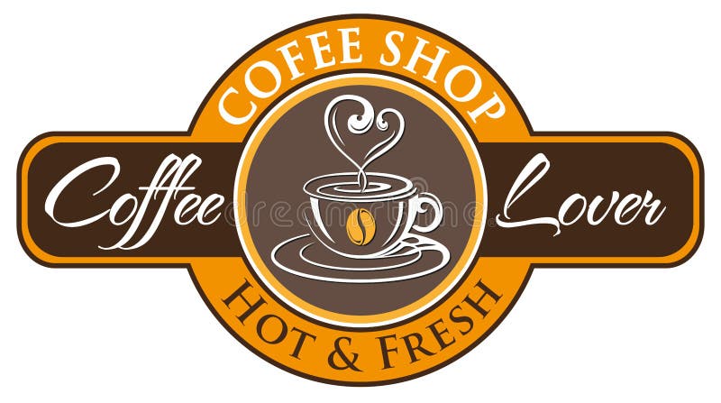 Cafetería Logo Vector Illustration Símbolo Del Icono Del Café Del Café ...