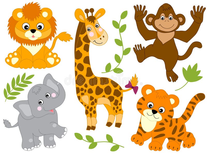 Vector Safari Animals stock vector. Illustration of jungle - 93106398 Vector Safari Animals stock vector. Illustration of jungle - 93106398