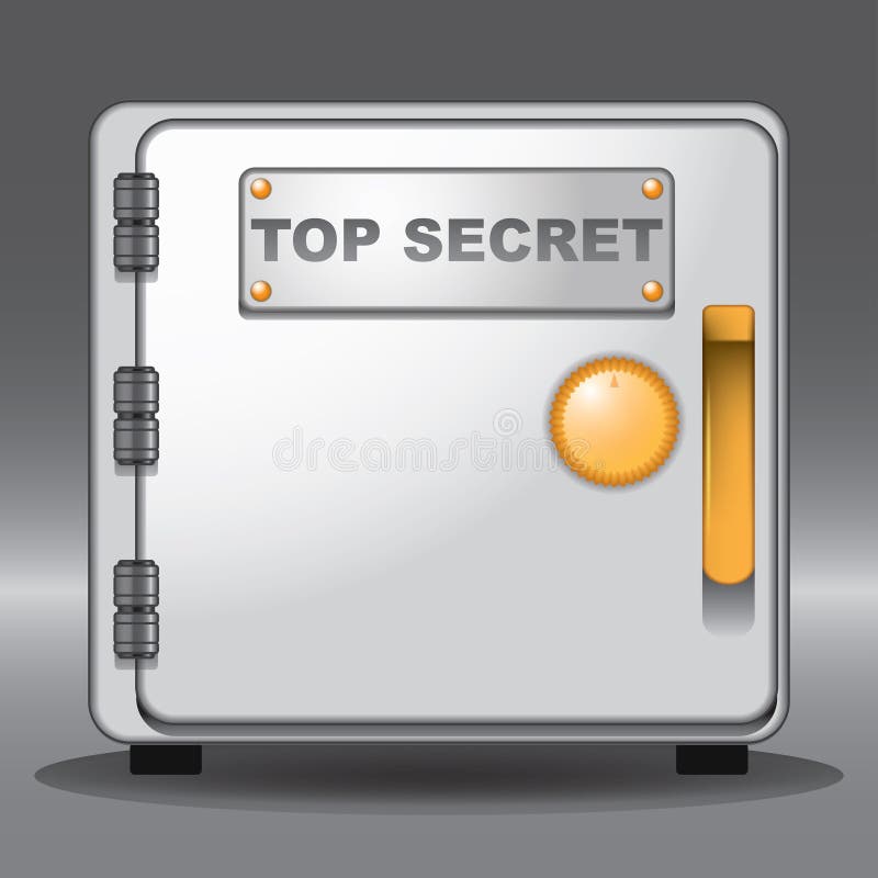 Vector safe stock vector. Illustration of storage, store - 33398751