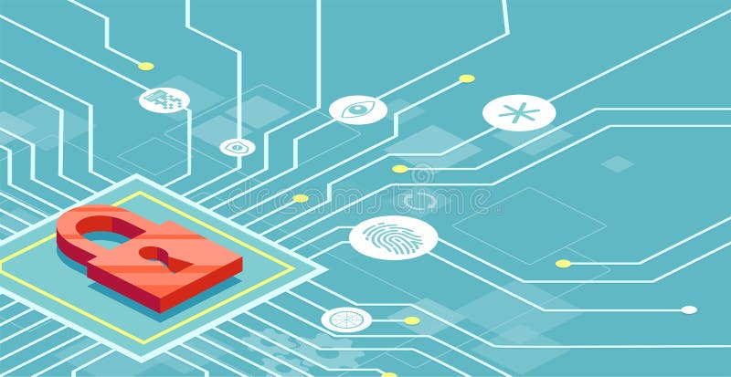 Vector Safety Network Security Concept Stock Illustration ...