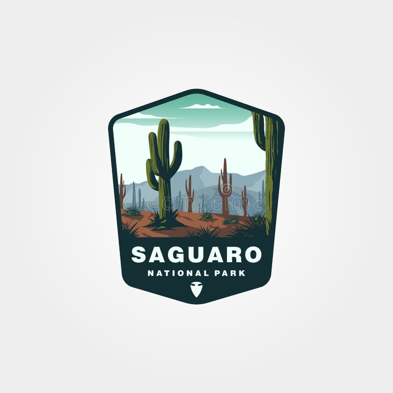 Vector of Saguaro National Park Logo Patch Vector Symbol Illustration ...
