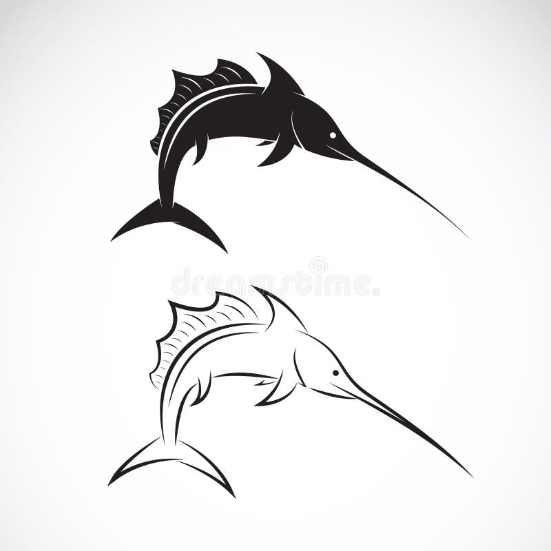 Vector of Sailfish Design on White Background. Sea Animal. Fish Icon or ...
