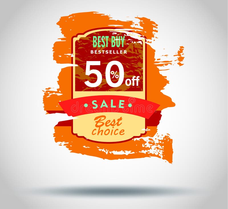 Sale Labels Frame Brush Strokes Stock Illustrations – 89 Sale Labels ...