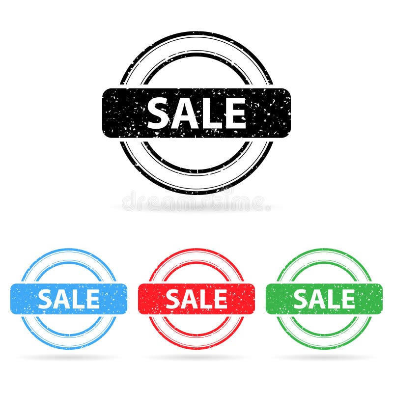 Sale Red Stamps, Label, Badges or Stickers. Marketing Labels Set ...