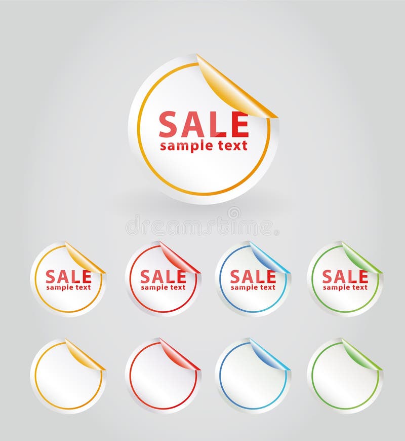 Vector sale sticker.. stock vector. Illustration of gold - 27407655