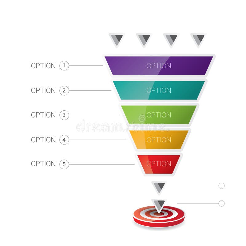 Website sales funnel stock vector. Illustration of succesful - 12059827