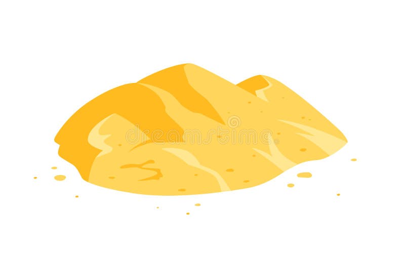 Vector Sand Icon in Simple Flat Style Stock Vector - Illustration of ...